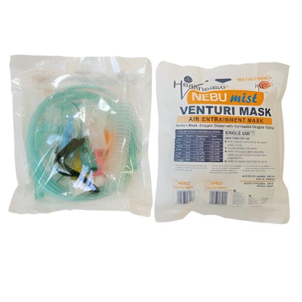 Healthease Oxygen Mask Venturi With Tubing – OCF